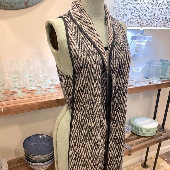Marissa Webb | Jackets & Coats | Marissa Webb Vest Blackwhite Sz Sm 46 ...